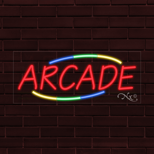 NEW "ARCADE" w/COLOR BORDER 30x12x1 INCH LED FLEX WINDOW/WALL INDOOR ...