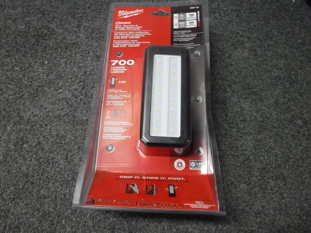 Milwaukee M12 Light Flood Sold Milwaukee M12 Rover Floodlight—New