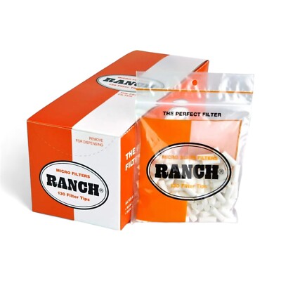 Ranch Micro Slim Orange Cigarette Filters, 12 x 130 - Total 1560 Filter ...