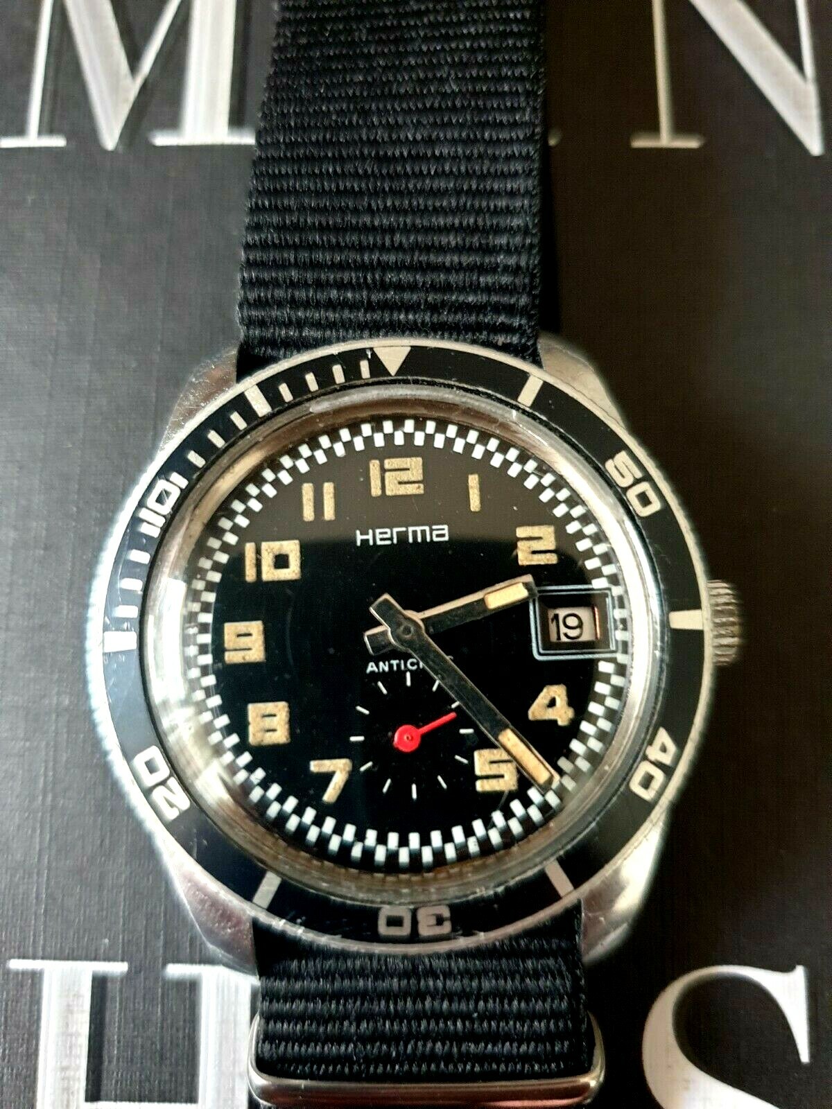 HERMA vintage diver watch 36,5-37 mm 70's | eBay