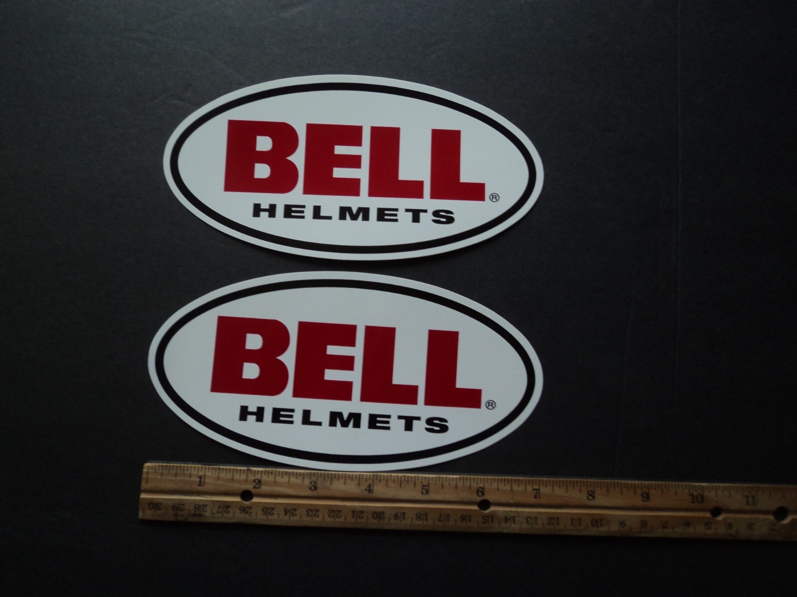 Lot Of 2 Bell Helmets Racing Decals Stickers NASCAR NHRA Motocross 7.25 ...