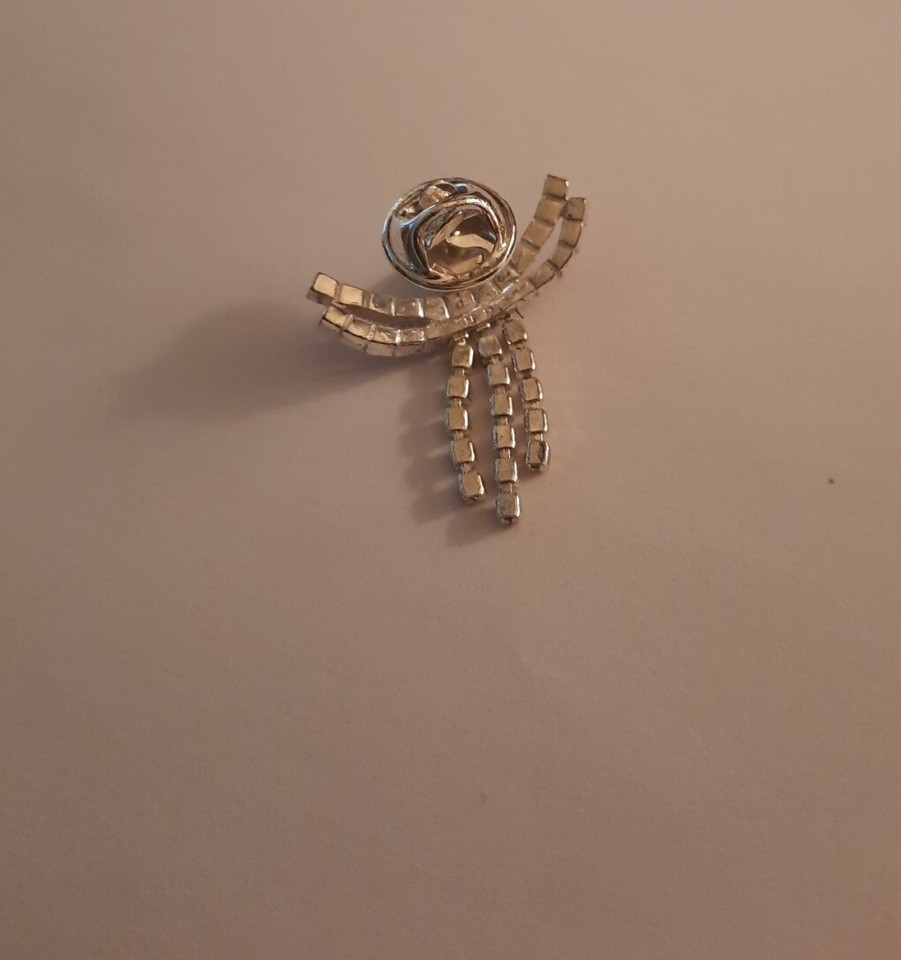 Pink Rhinestone Angel Push Back Pin | eBay