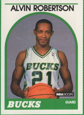 1989-90 NBA HOOPS Basketball Card #350 - ALVIN ROBERTSON 😎 Milwaukee ...