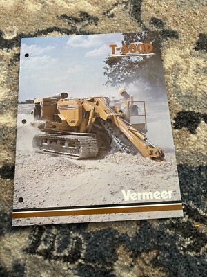 Vermeer T-600D Mainline Trencher Brochure FCCA25 | eBay