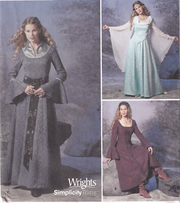 Simplicity 9891 Medieval Renaissance Tavern Princess Riding LOTR Dress ...