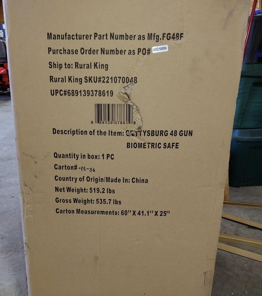 Gettysburg Gun Safe | eBay