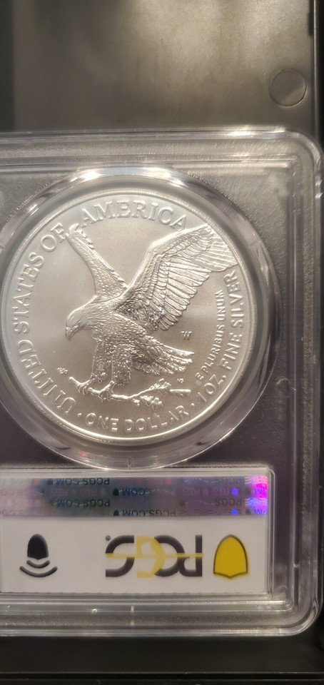 Perfection! 2024-W PCGS SP70 Burnished Silver Eagle | eBay