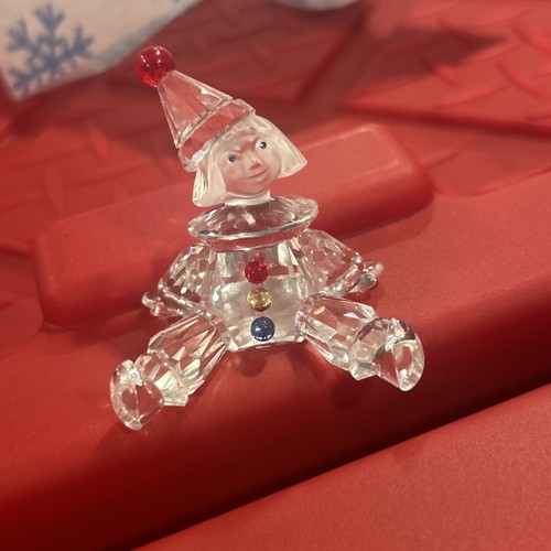 Swarovski Crystal 1997 CHEERFUL TIMES Boy Puppet Clown Figurine, no box ...