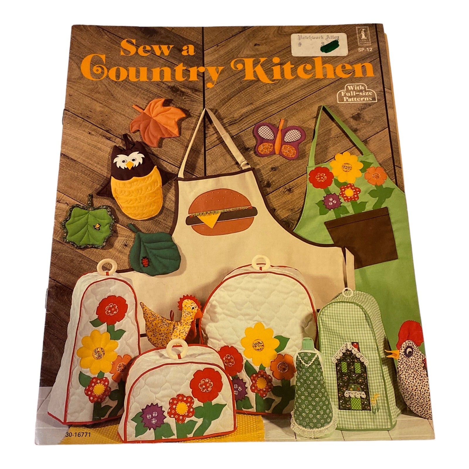 Sew A Country Kitchen with Full Size Patterns Appliance Covers Aprons ...