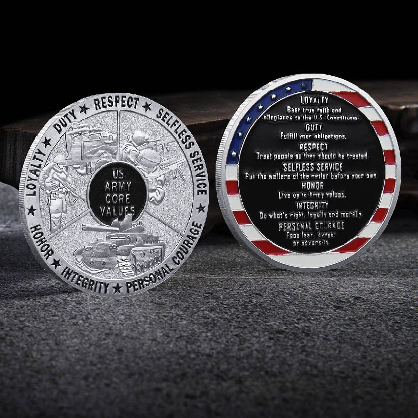 20PCS Military US United States Challenge Coin Army Core Values ...