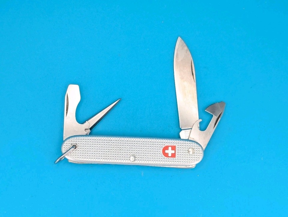 Wenger Soldat Standard Issue Silver Alox Old Cross Swiss Army Knife ...