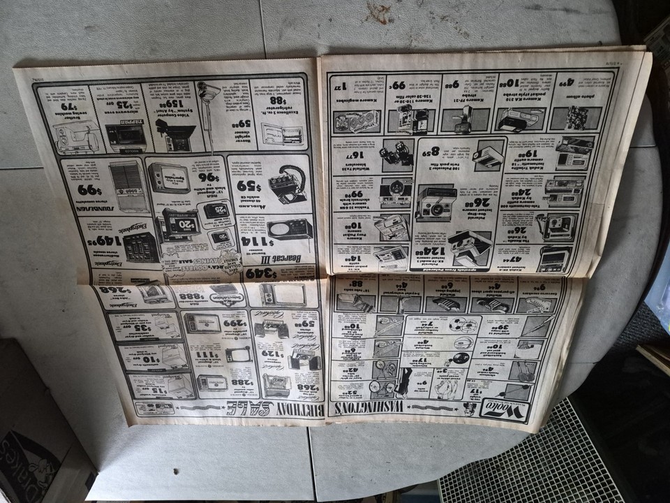 Lot Of 4 Vintage Woolco Store Newspaper Circular Flyer Advertisements ...