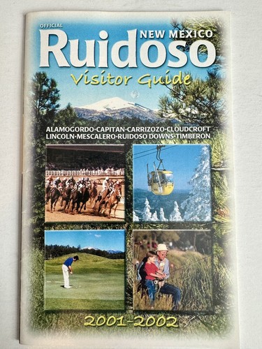 Ruidoso NM 2001 2002 Visitor Guide Ads Maps Tourist Information ...