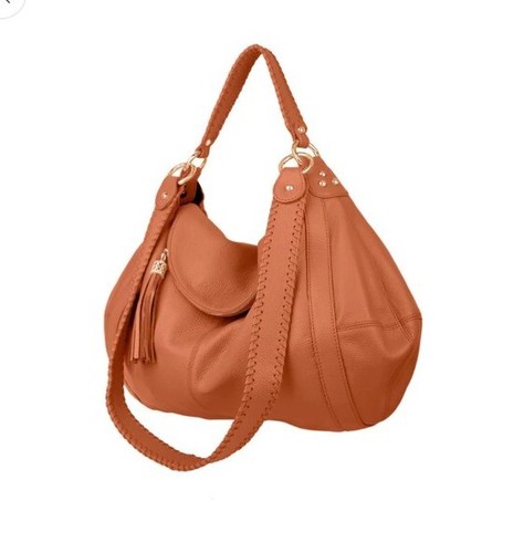 Onna Ehrlich Rachel Leather Bag - Cognac Leather Convertible Hobo Bag | eBay