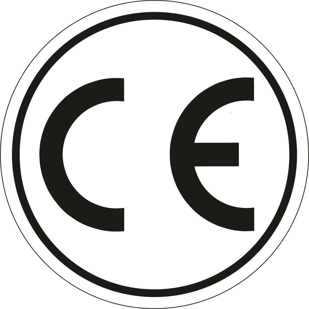 CE Zeichen Aufkleber Sticker Plakette rund mit Kreis UV und ...