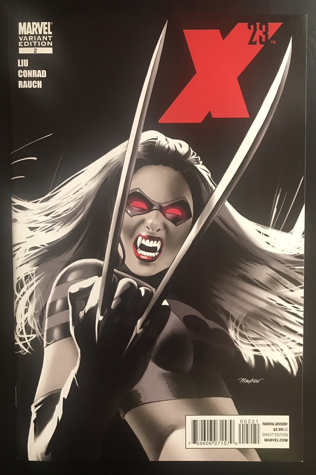 X-23 #2 2010 Retailer Incentive NYX Vampire Variant Marvel Comic ...