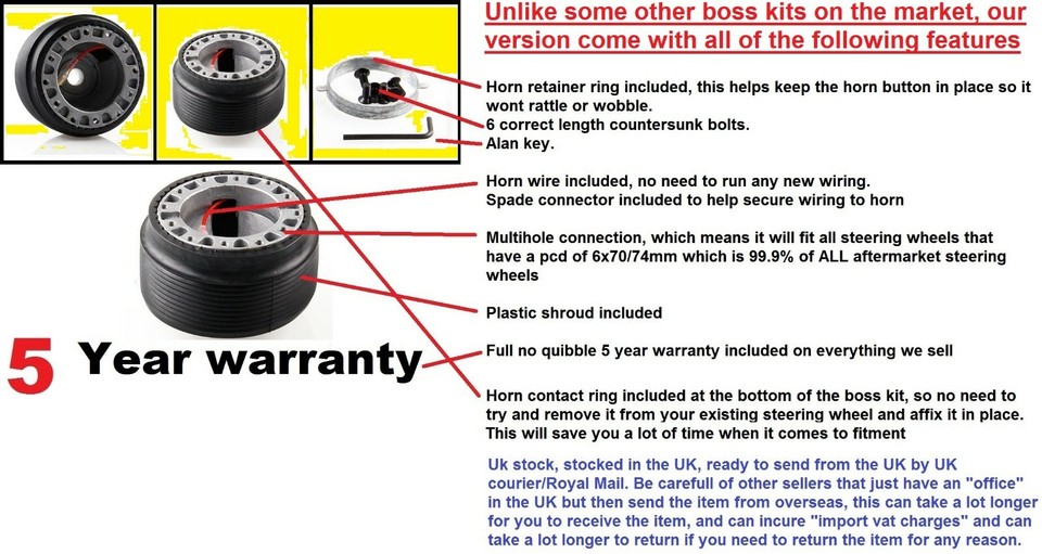 3 SPOKE STEERING WHEEL AND BOSS KIT HUB FIT LEXUS IS200 IS300 IS400 ALL ...