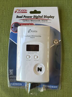 Kidde Carbon Monoxide Alarm KN-COPP-3 Plug In CO Alarm w/ Digital ...
