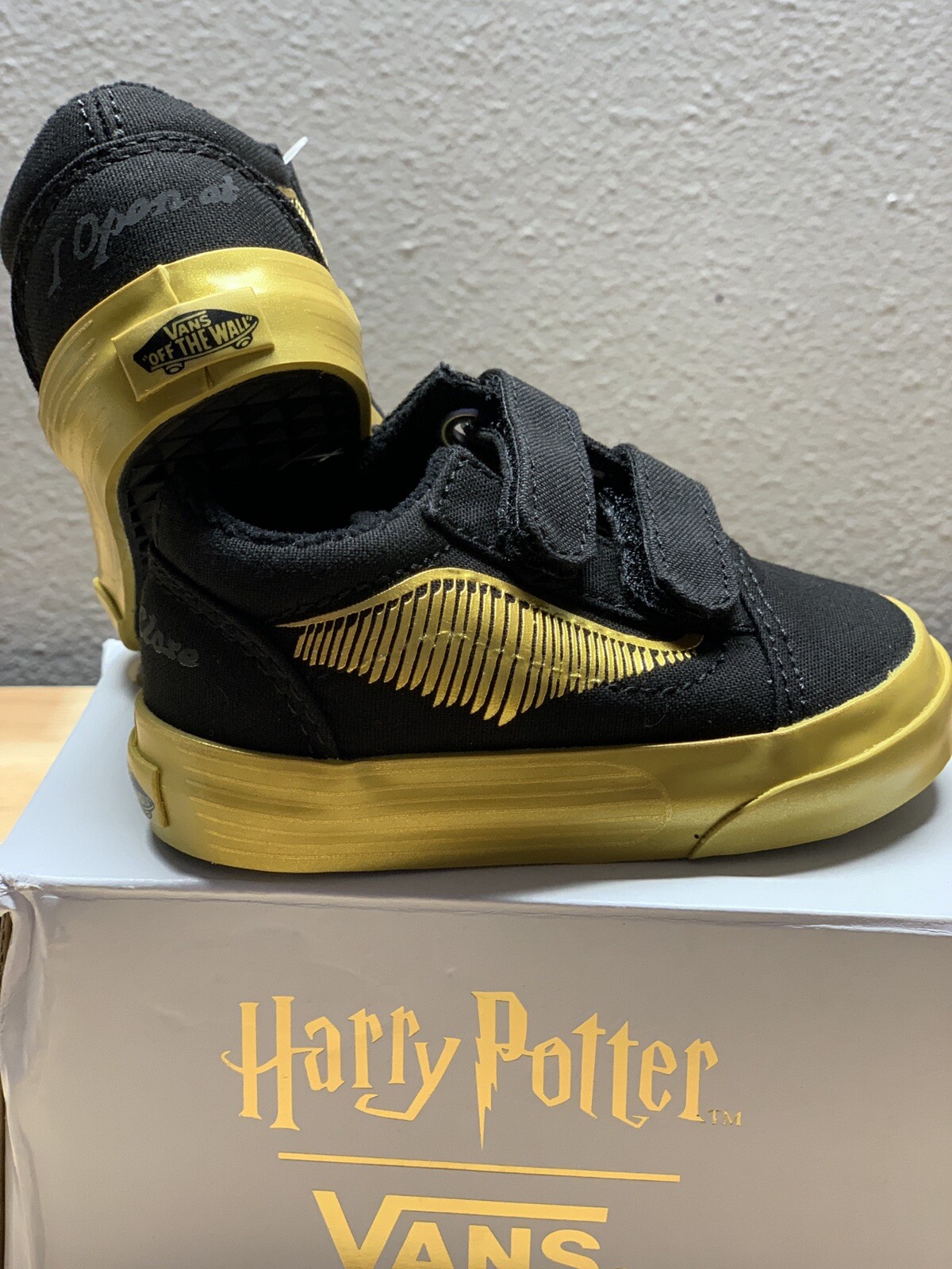 VANS X Harry Potter Old Skool V Golden Snitch Shoes VN0A38JNV3K NWB ...