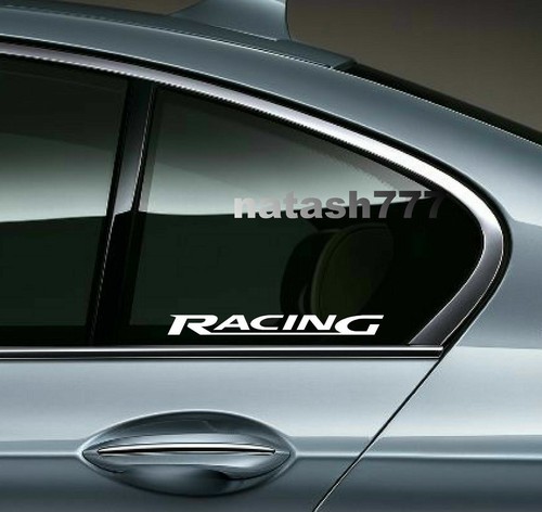 RACING WINDOW Decal Sticker Performance Sport Car Auto Truck Emblem ...