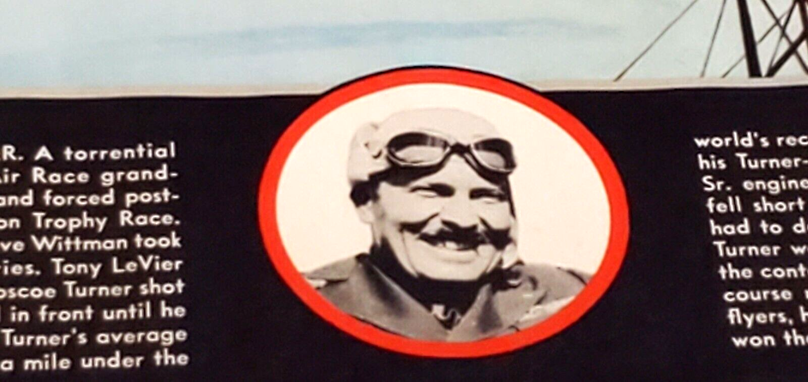 Aviators Roscoe Turner Print airplane WINNER 1939 lithograph Hubbell ...