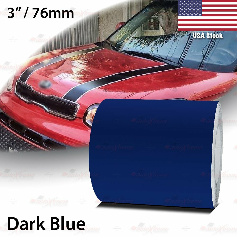 DEEP BLUE 3" PIN STRIPE Car Model RTV Pinstriping Decal TAPE Vinyl ...