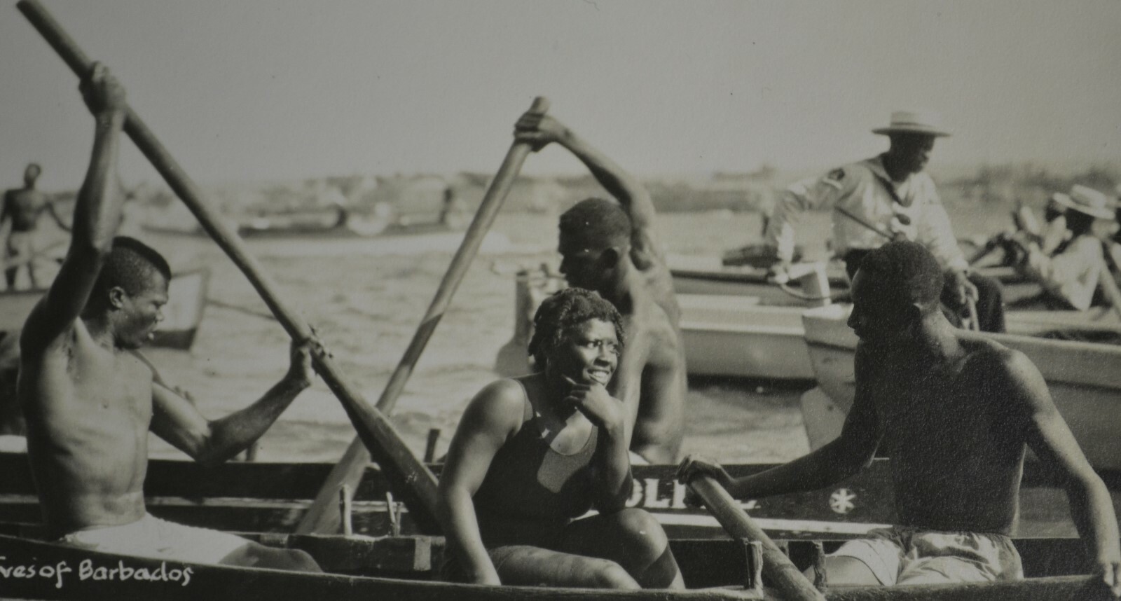 Vintage Original 1930s Real Photo Natives Of Barbados RMS Atlantis Ship ...