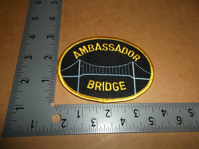 Detroit Windsor Ambassador Bridge Patch~Michigan~MI~USA~Ontario~Canada ...