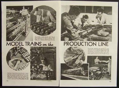 Lionel Train Factory 1940 Pre War pictorial | eBay