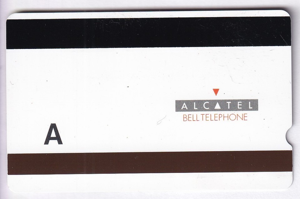 TEST CARTE CARD .. BELGIQUE A ALCATEL BELL CABINE PHONE MAGNETIQUE MINT ...