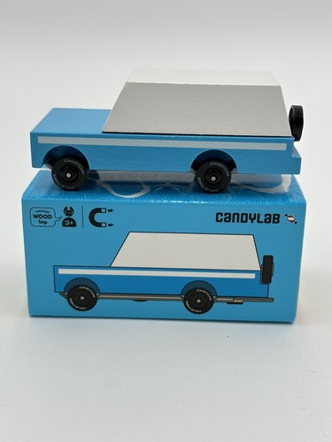 Candylab - Candycar Wooden Diecast Car - T278 - Blue And White Truck | eBay