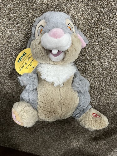 11" Thumpin' Thumper Plush Rabbit Talks Moves Foot Disney Bambi ...