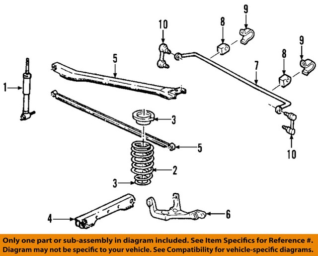 Ford OEM 05-14 Mustang Rear Suspension-track Bar 5R3Z4264AA for sale ...