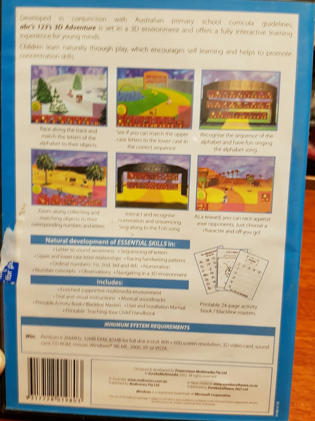 ABC'S 123'S 3D Adventure PC GAME - FREE POST * | eBay