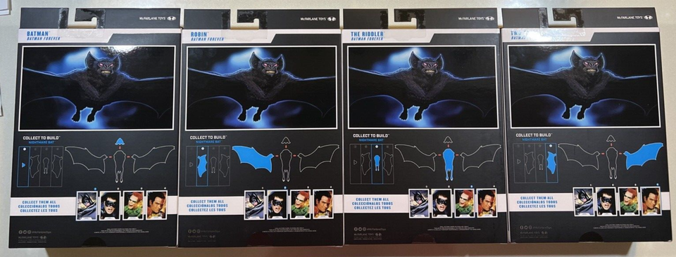 NEW 2024 McFarlane DC Build-A Figure Wave 13 Batman Forever 7'' Set of ...