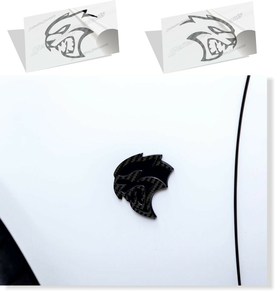 Hellcat Fender Emblem Overlay Decals For Dodge Charger | eBay