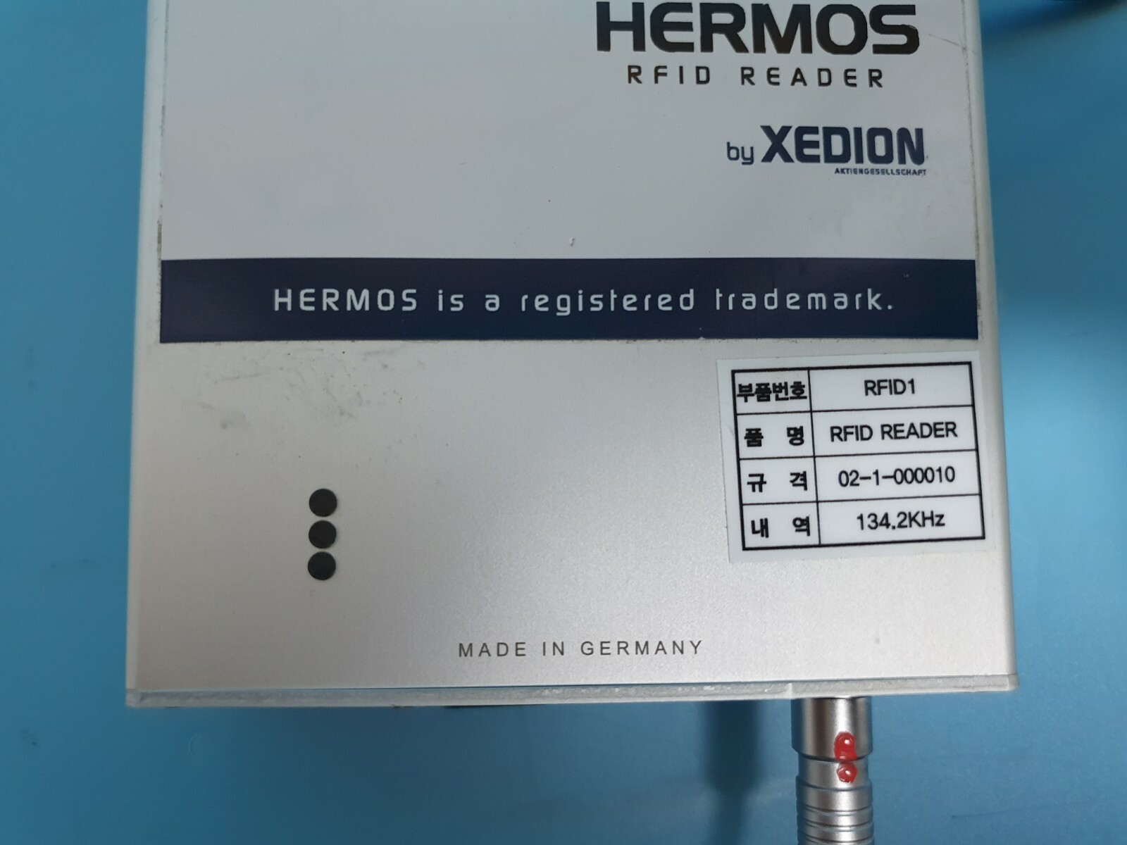 HERMOS 02-1-000010 XEDION RFID READER LF & 01-1-000006 MINI ROD-ANTENNA ...