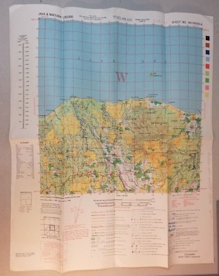 VINTAGE WW2 MAP OF TOELAKAN JAVA MADURA 1944 75C | eBay