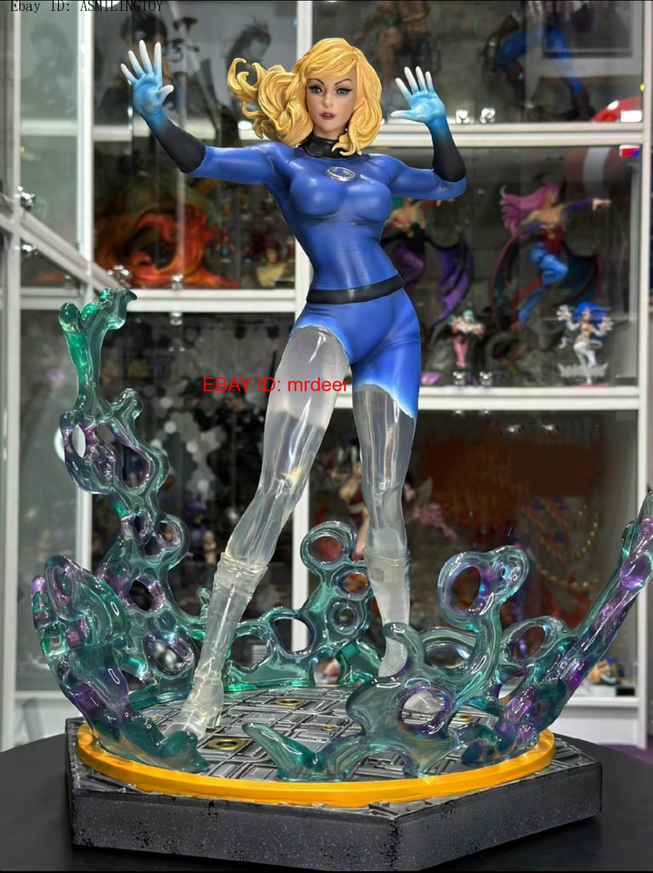 In Stock WP Studio 1/4 Invisible Woman Resin Model Painted Statue Toys ...