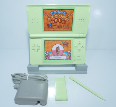 Nintendo DS Lite Mint Green Handheld System with Charger & Stylus Pen ...