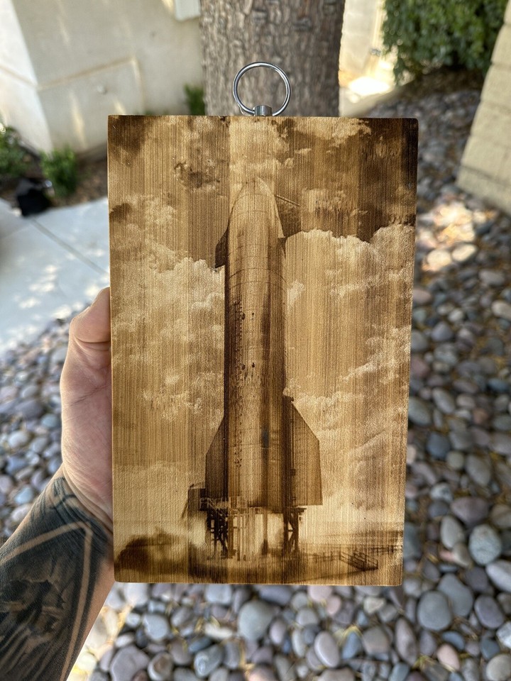 Starship SpaceX custom laser engraved wall plaque | eBay