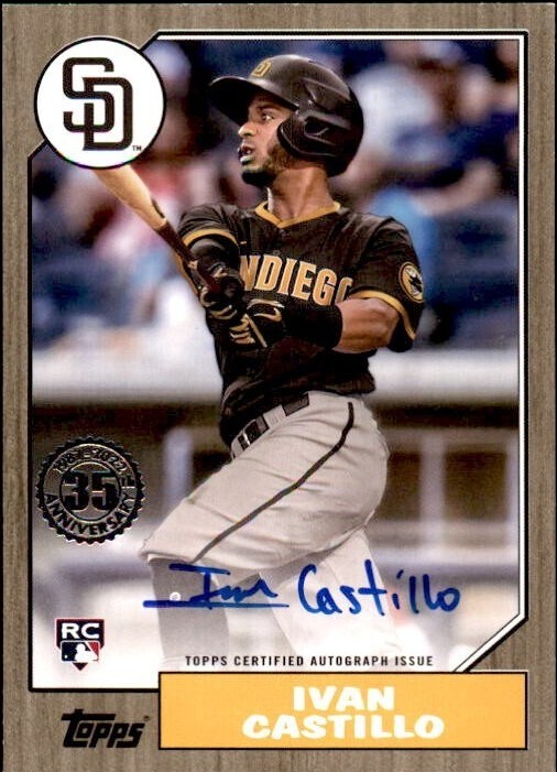 2022 Topps Update Series - 1987 Topps Baseball Autographs Ivan Castillo ...