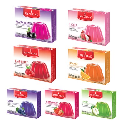Imperial Instant Jelly Dessert Gelatin Powder Grape Black Currant ...