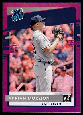 2020 Donruss Holo Purple Adrian Morejon RR #55 San Diego Padres 22A | eBay