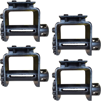 4 Pack Portable Bolt On Winch Flatbed Trailer Truck Winch for 2" -4 ...