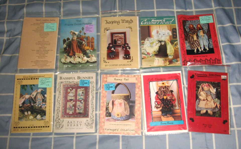 Lot of 20 NEW Vintage SEWING PATTERNS Books Needlecraft Crochet ...