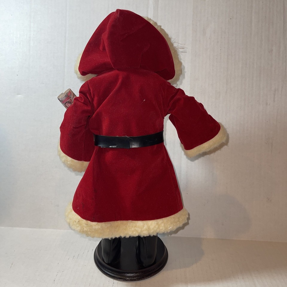 STUNNING VICTORIAN SANTA CLAUS ANIMATED 17.5” FATHER CHRISTMAS FIGURE ...