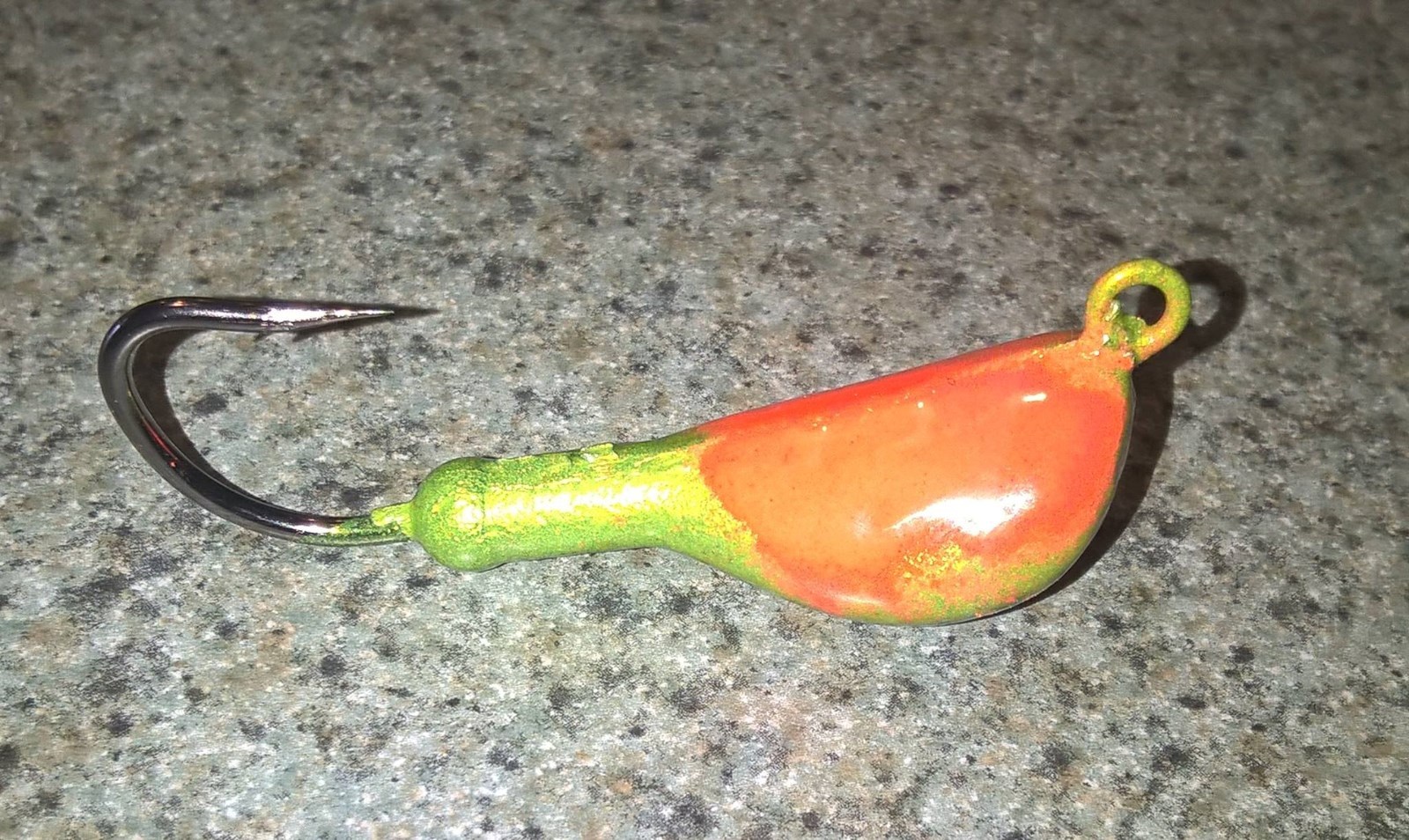 10 BANANA Blackfish Jigs CANDY Green w/orange TOG Jig Heads Tautog T&A ...