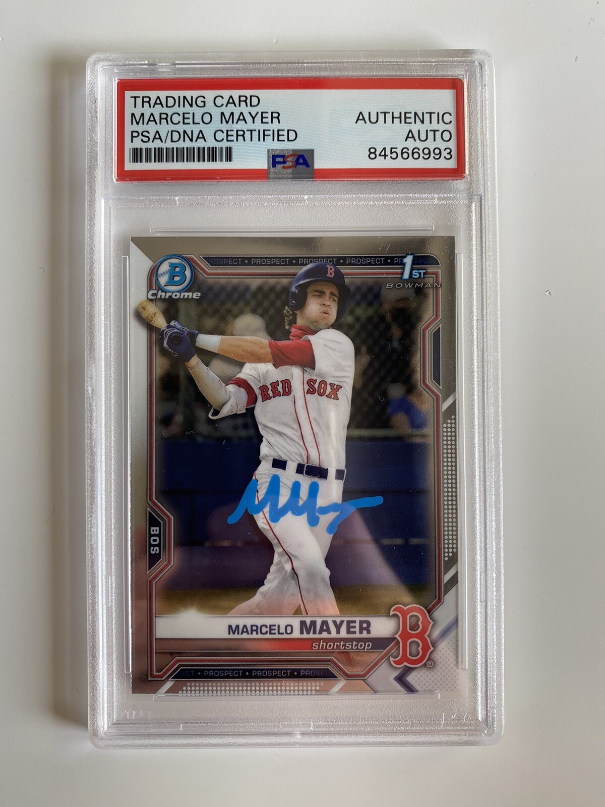 2021 Bowman Chrome Marcelo Mayer Autographed/Signed BDC-174 Psa/Dna ...