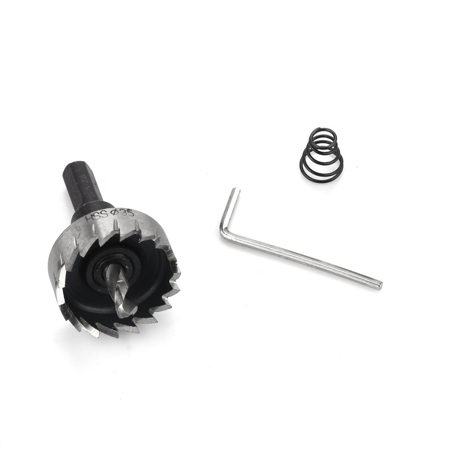 35mm HSS Drill Bit Hole Saw Tooth Set Stainless Steel Metal Alloy ...